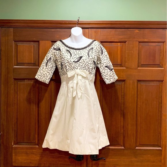 Miss Elliette | Dresses | 5s Vintage Miss Elliette White Dress | Poshmark